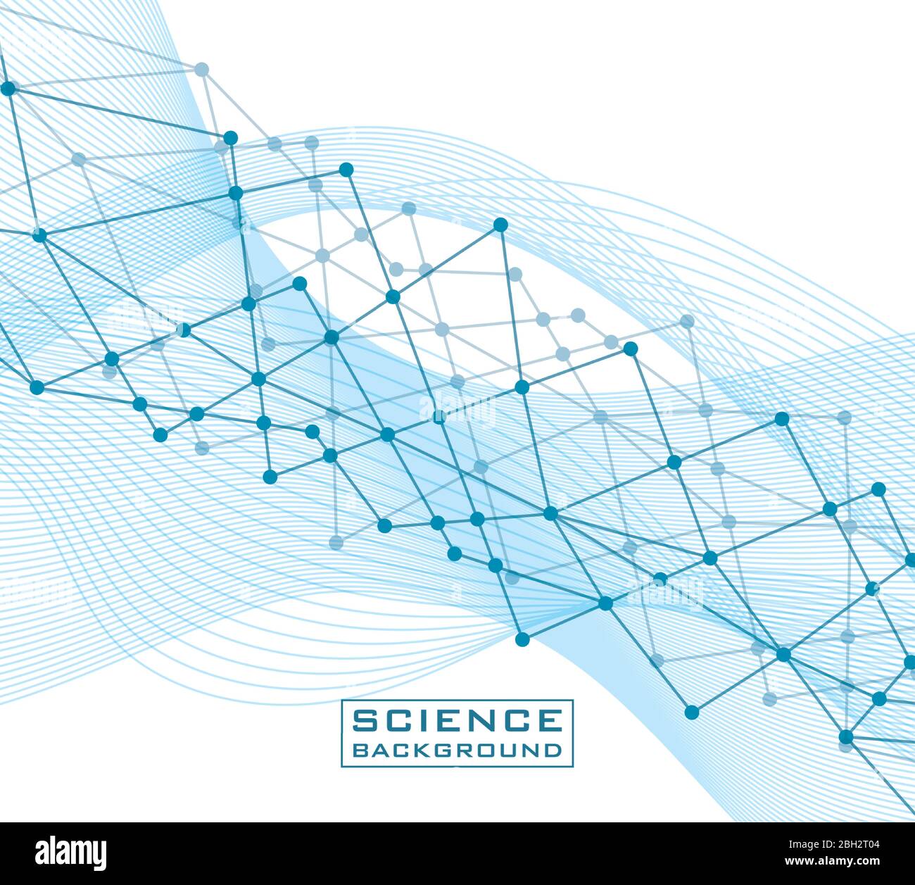 white science background with lines structures Stock Vector Image & Art ...