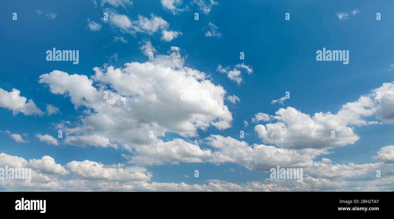 Cloudy blue sky. Nature background. Environment concept Stock Photo - Alamy