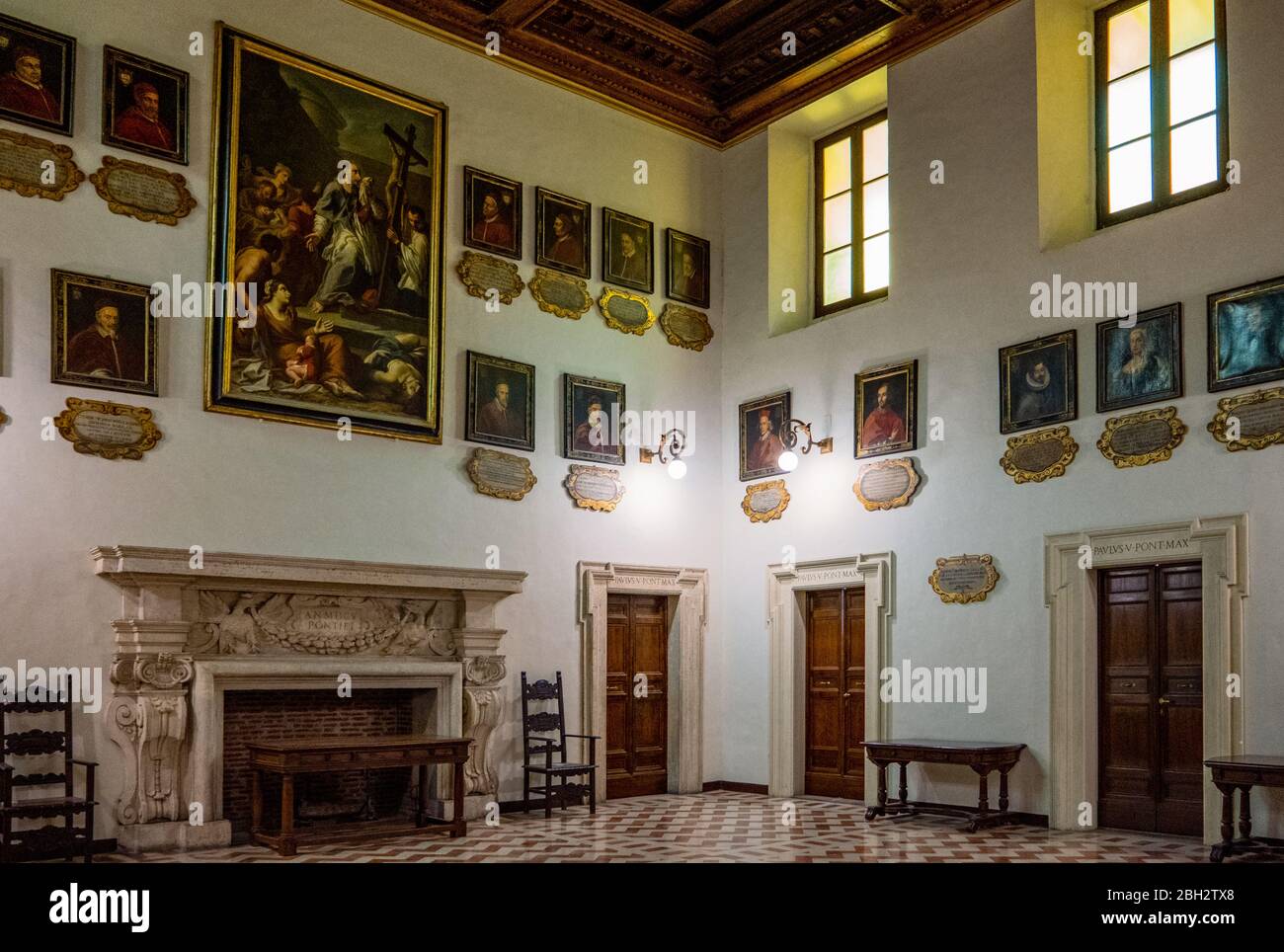 Rome, Italy - July 20, 2018: The Pope's room of the Santa Maria ...