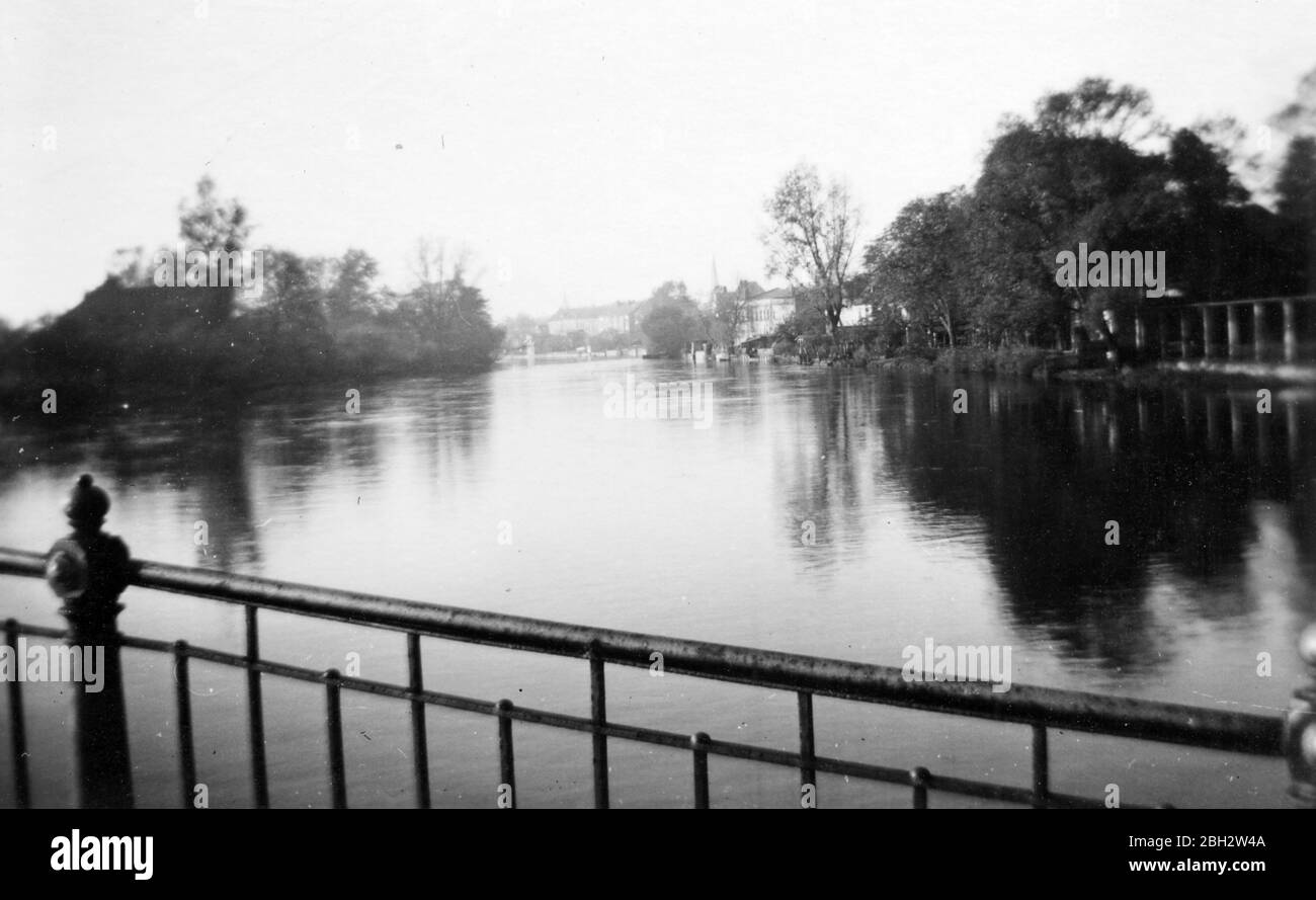 Dessau, Mulde river, Dessau-Roßlau, Germany - 1941 Stock Photo - Alamy