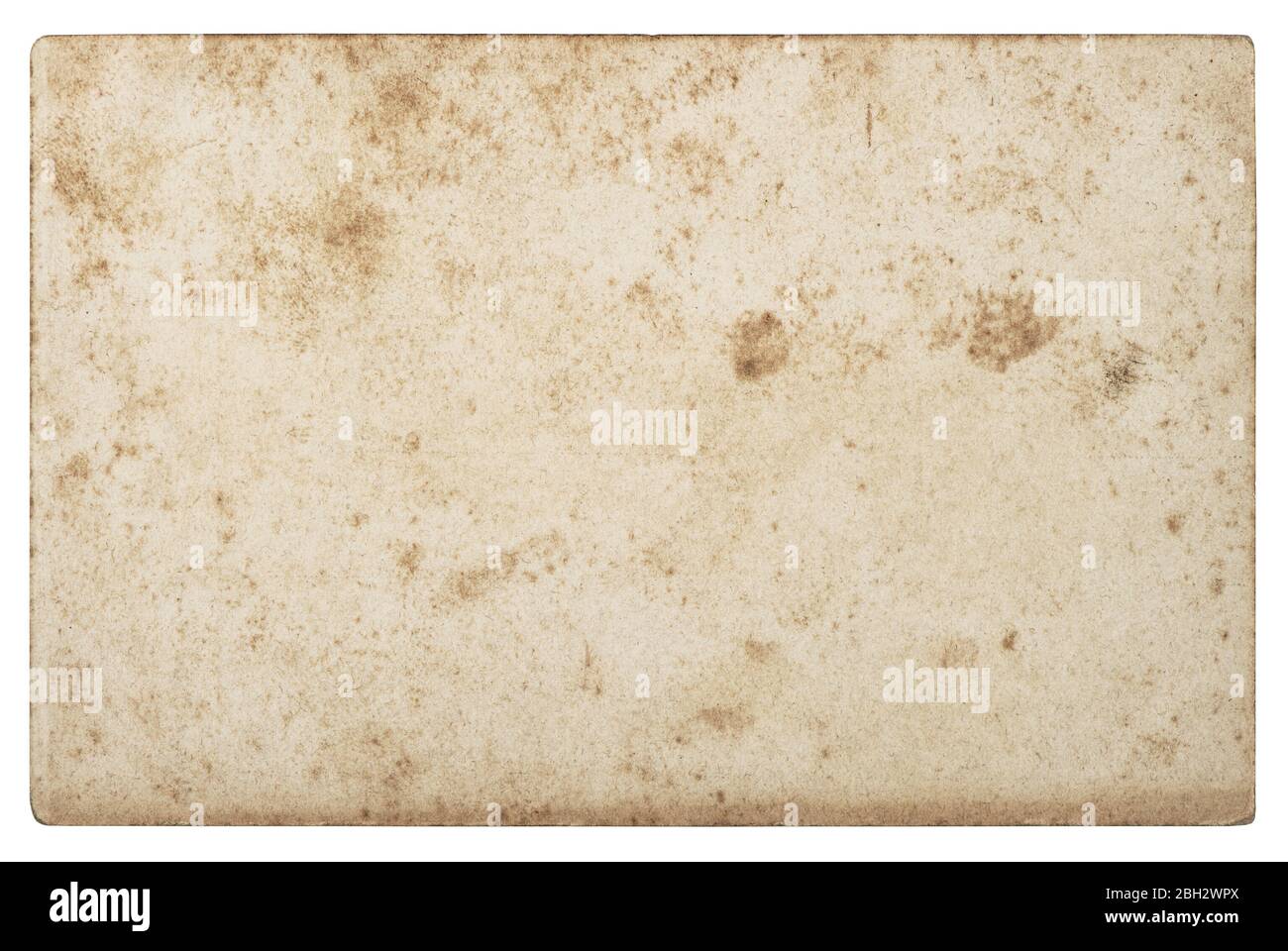 Used paper texture. Old cardboard with stains isolated on white ...