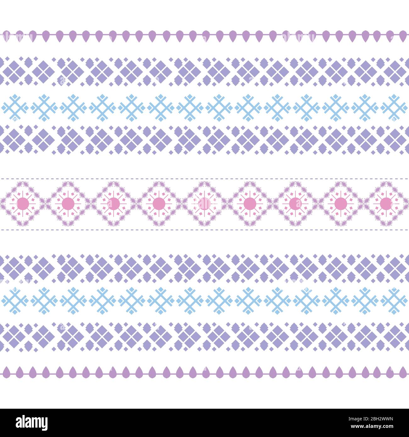 Seamless wall paper embroidery design for bedroom decorative Stock ...