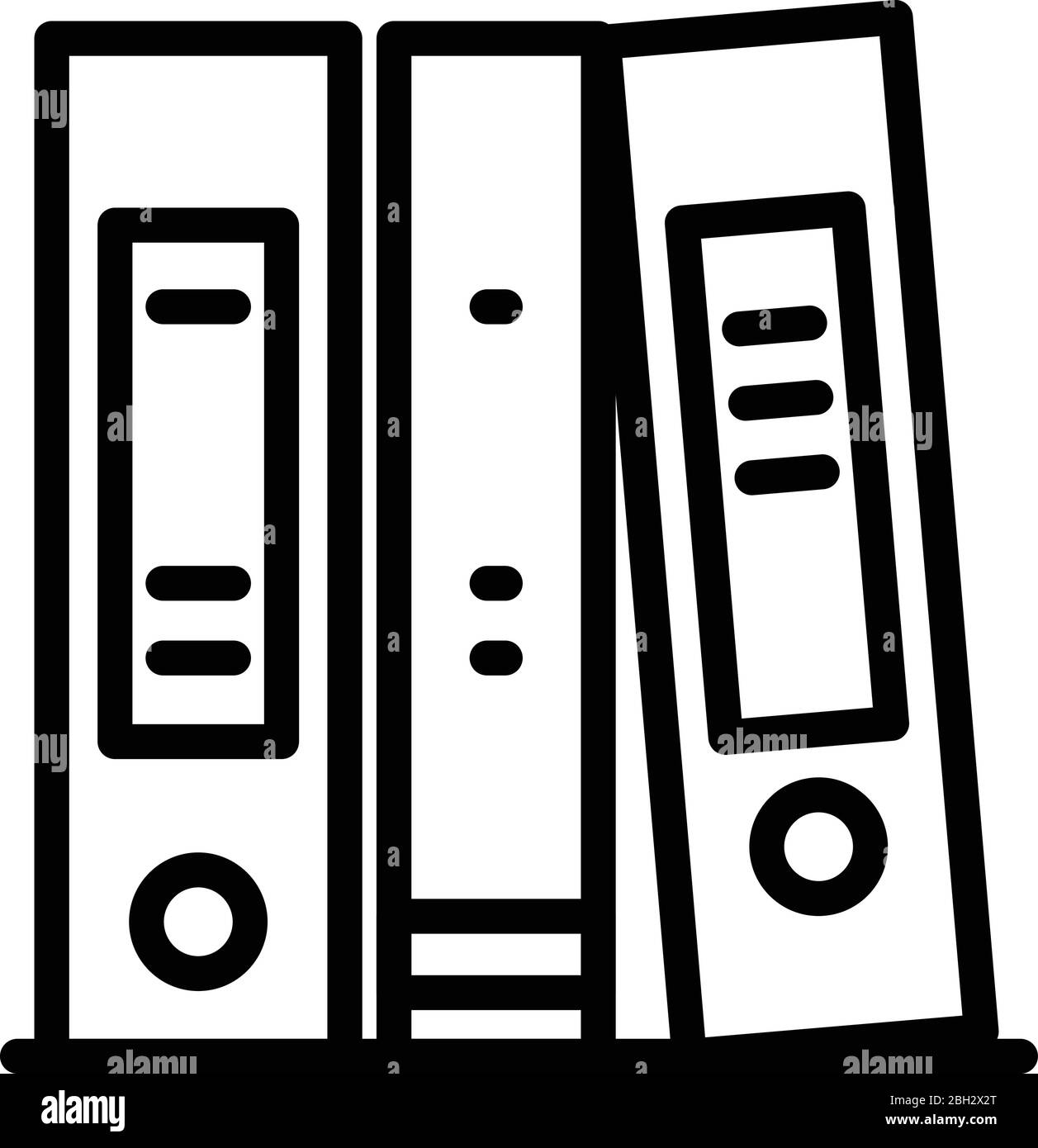 Headunter folders icon, outline style Stock Vector Image & Art - Alamy