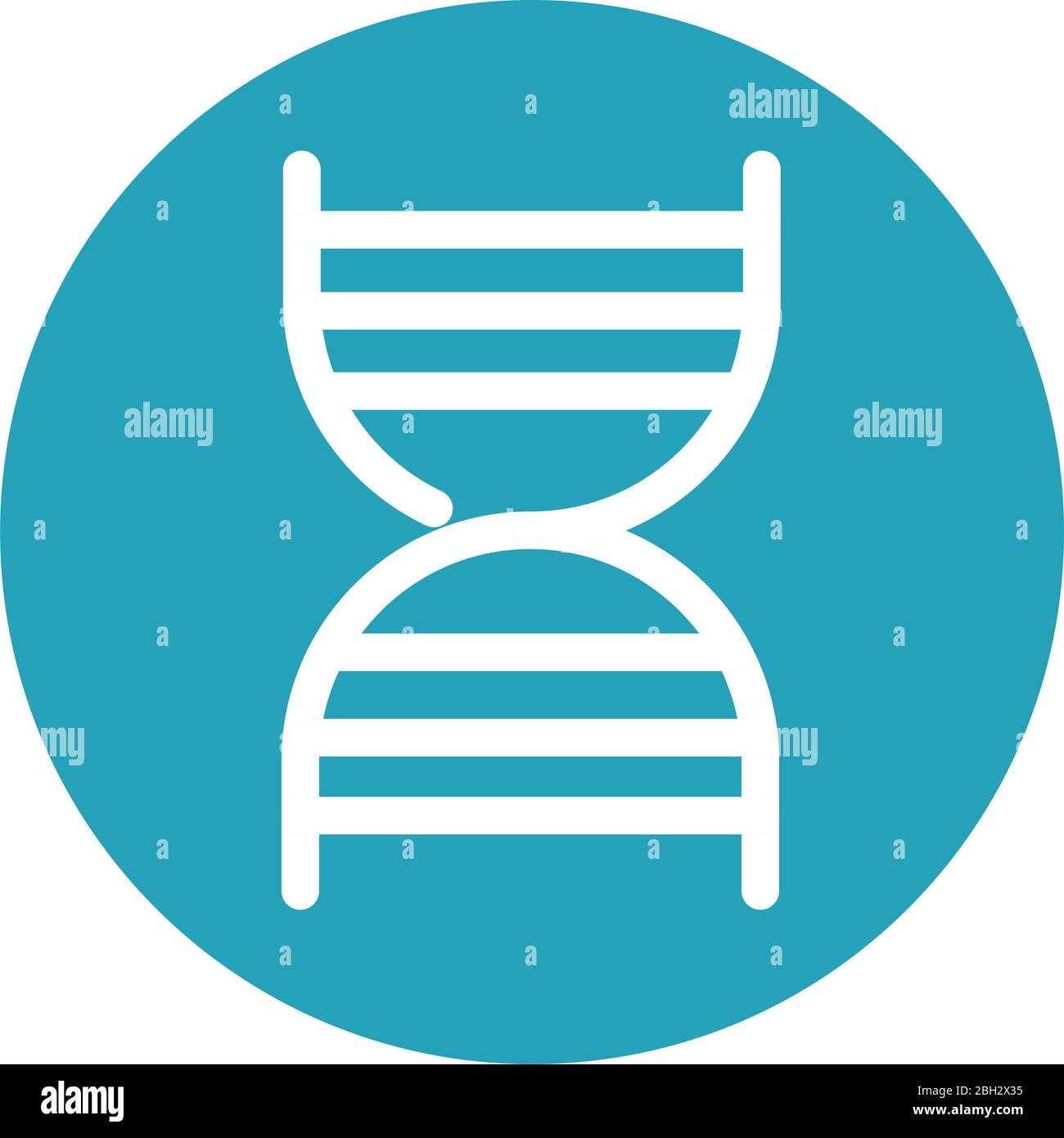 dna molecule science medical and health care vector illustration block ...
