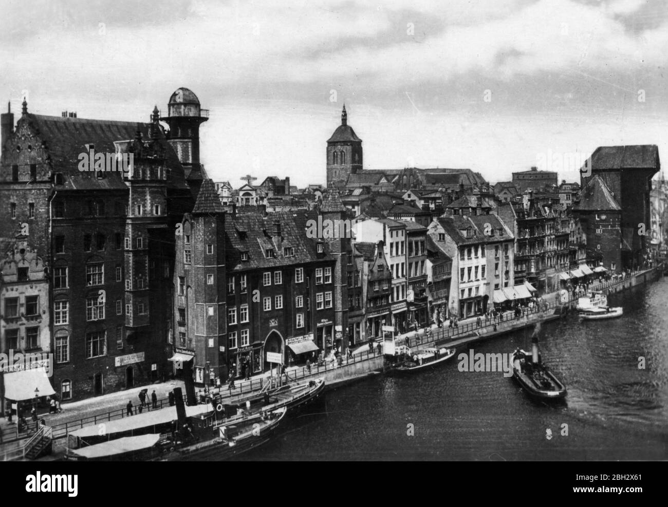 Port and observatory of Gdańsk - Danzig Poland - 1943 Stock Photo - Alamy