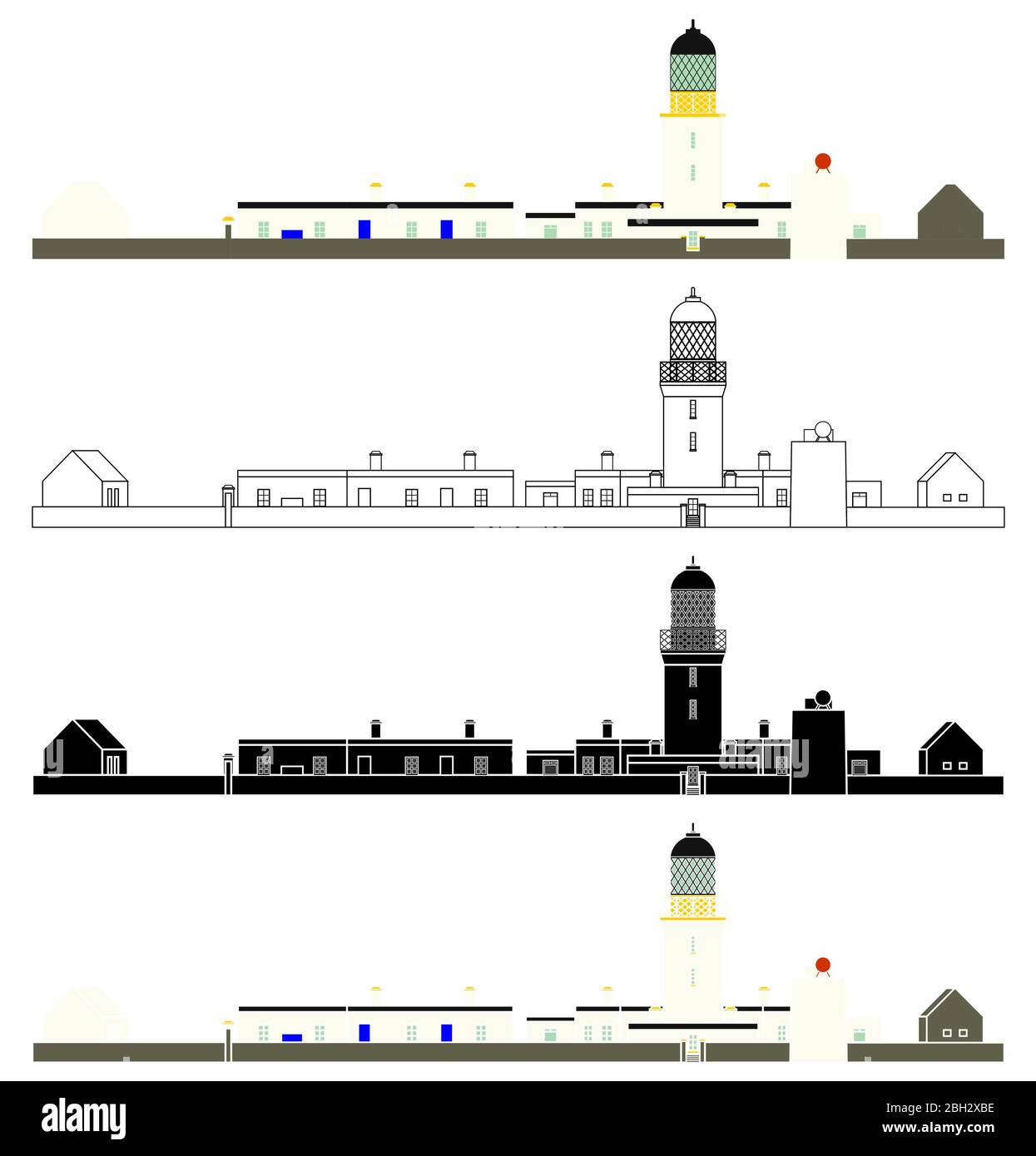 Historic lighthouse logo hi-res stock photography and images - Alamy