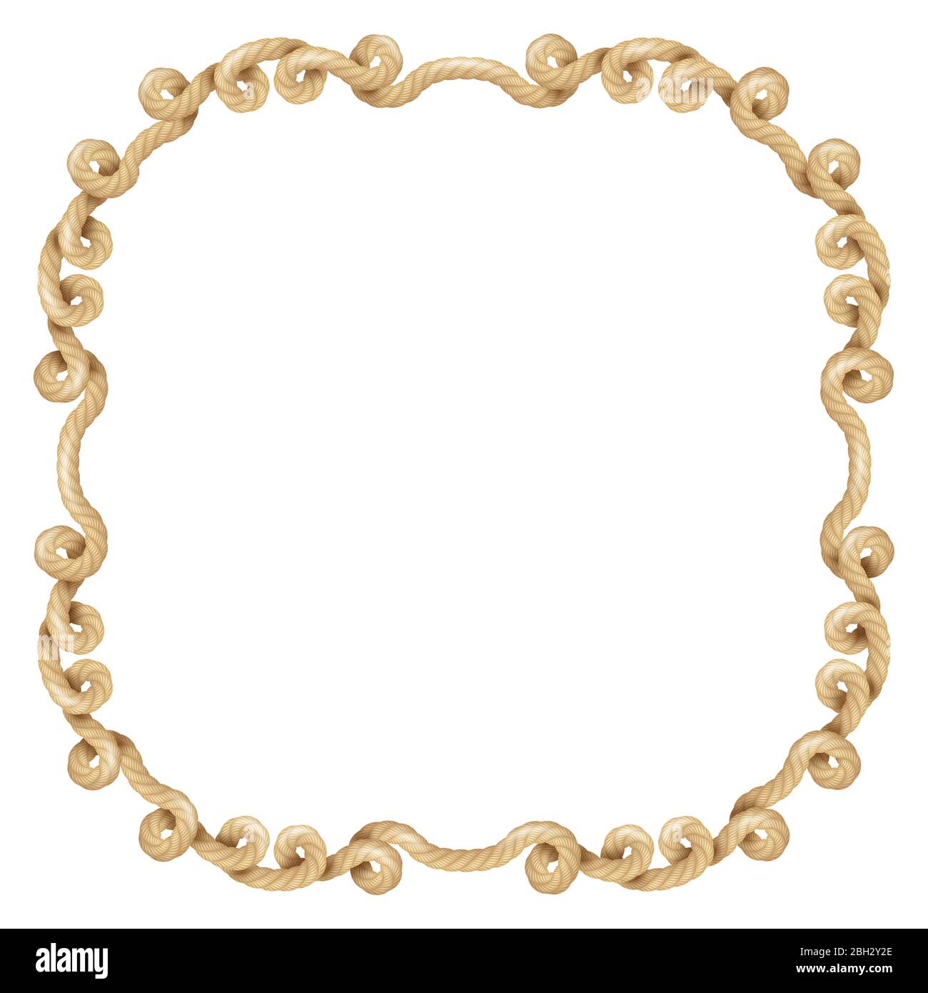 Coiled sailing rope Stock Vector Images - Alamy