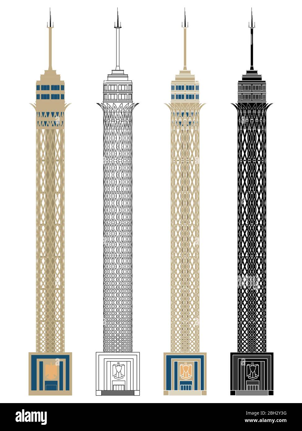 Africa tallest tower Stock Vector Images - Alamy