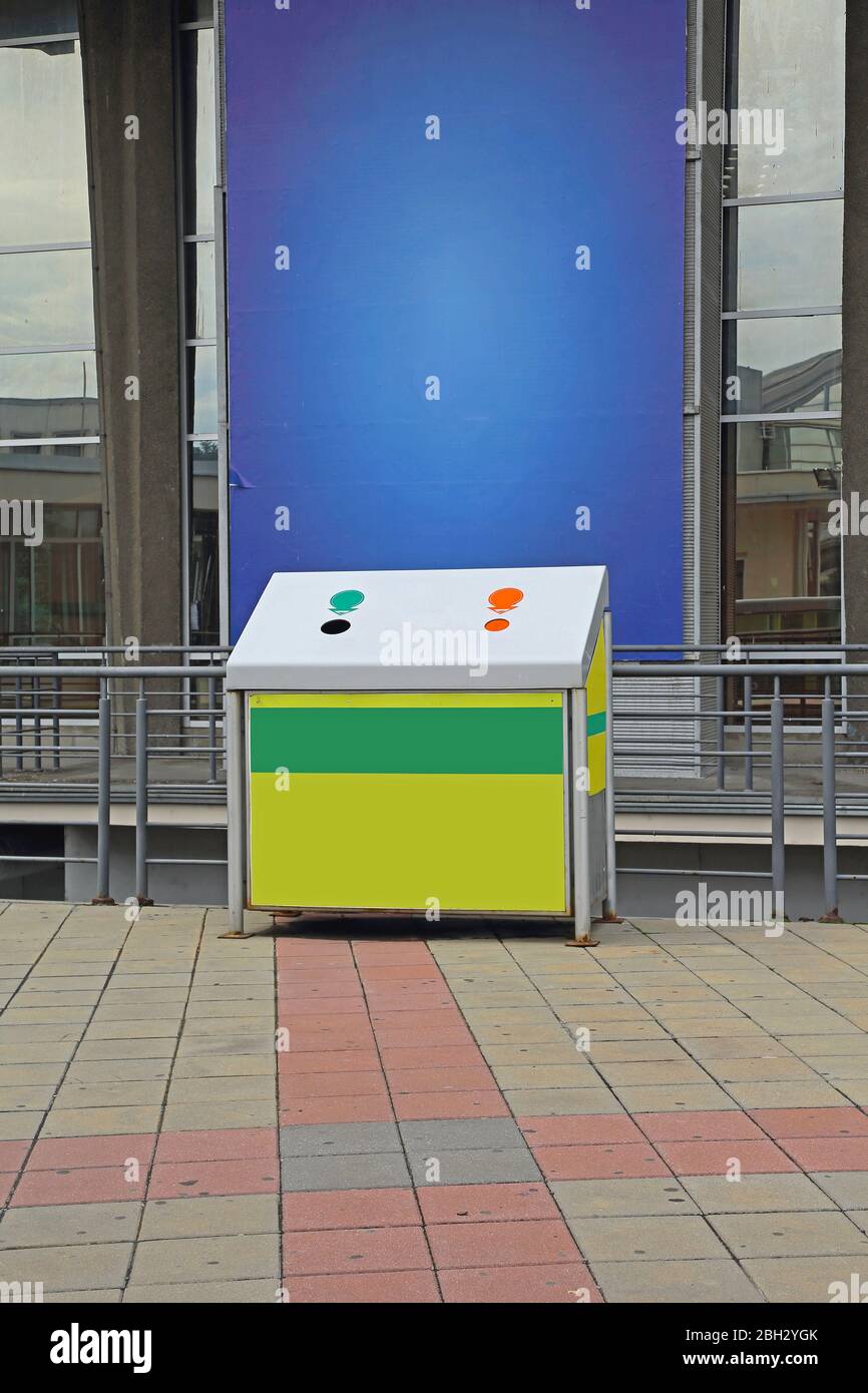 Recycling Bin for Sorting and Collecting Different Waste Stock Photo ...