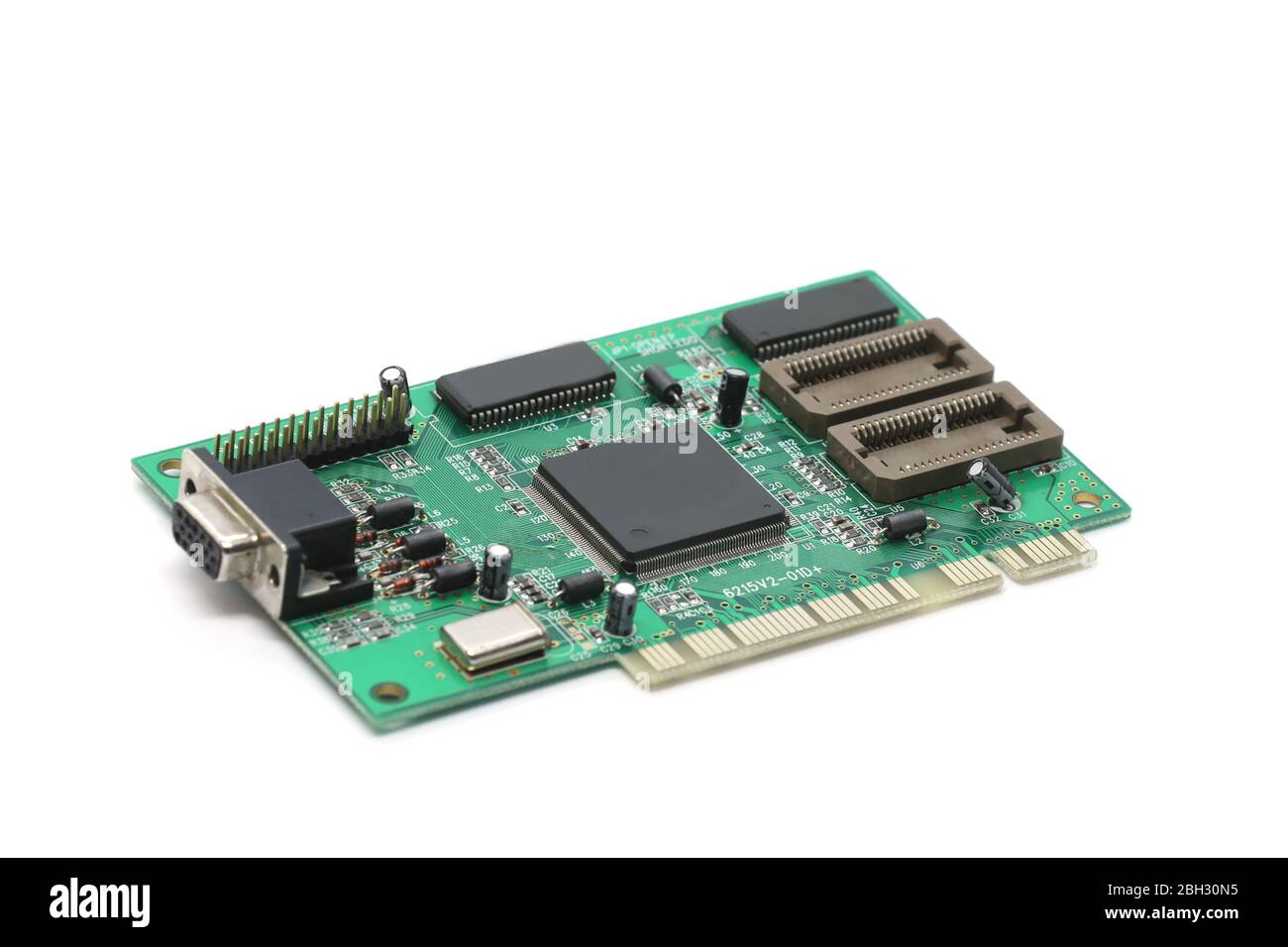 computer chip isolated on a white background Stock Photo - Alamy