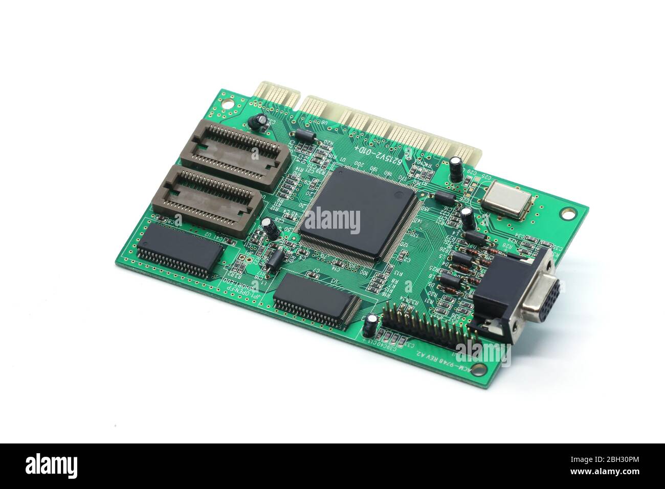 computer chip isolated on a white background Stock Photo - Alamy