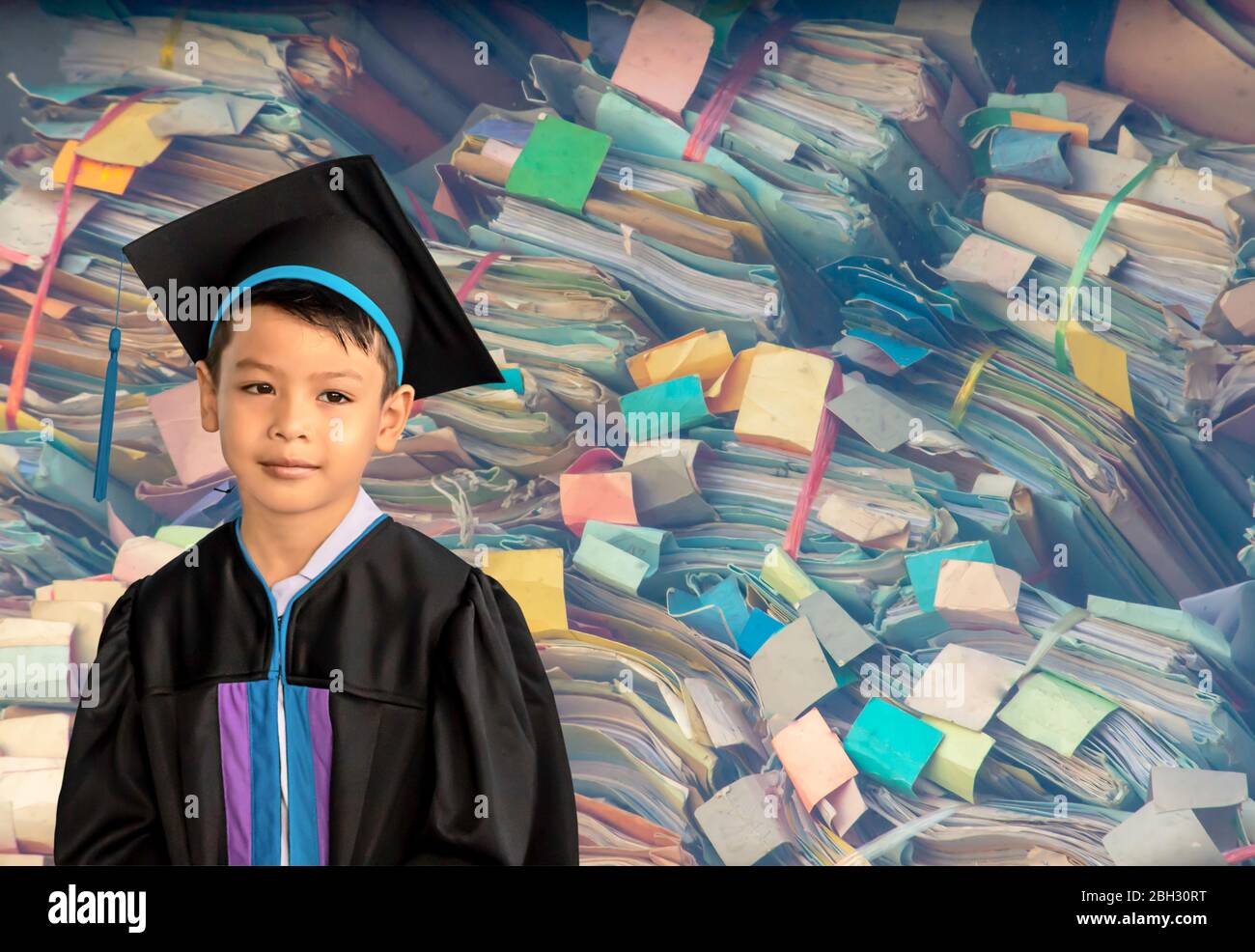 The boy graduated from kindergarten. This study is the first to advance ...
