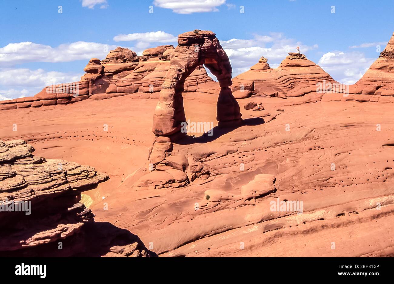Delicate Arch, in Utah, United States. It is the most famous attraction ...