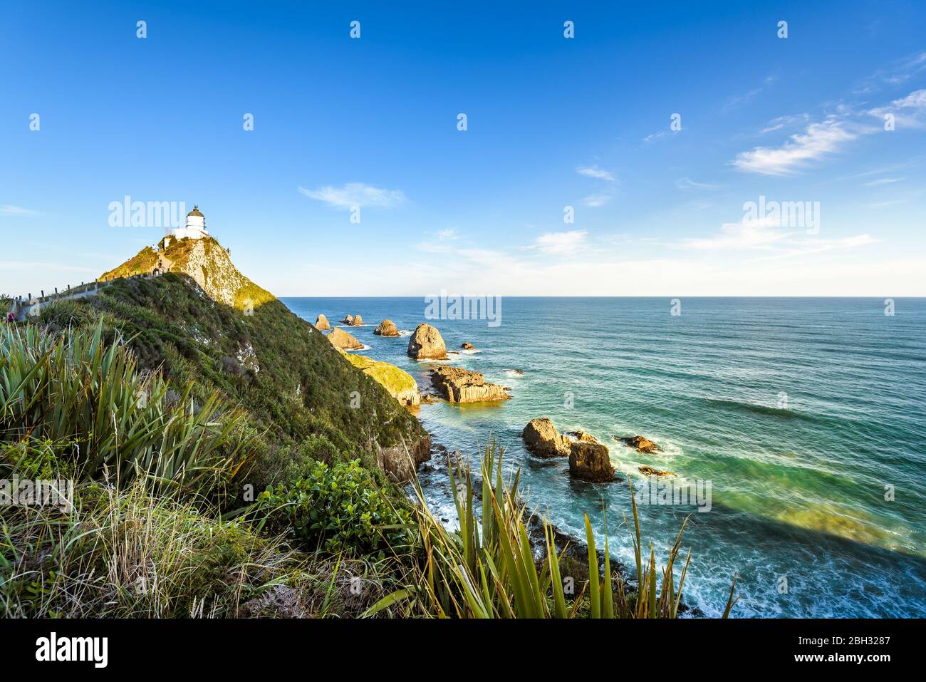 Stunning landscape at Nugget Point, one of the most distinctive spots ...