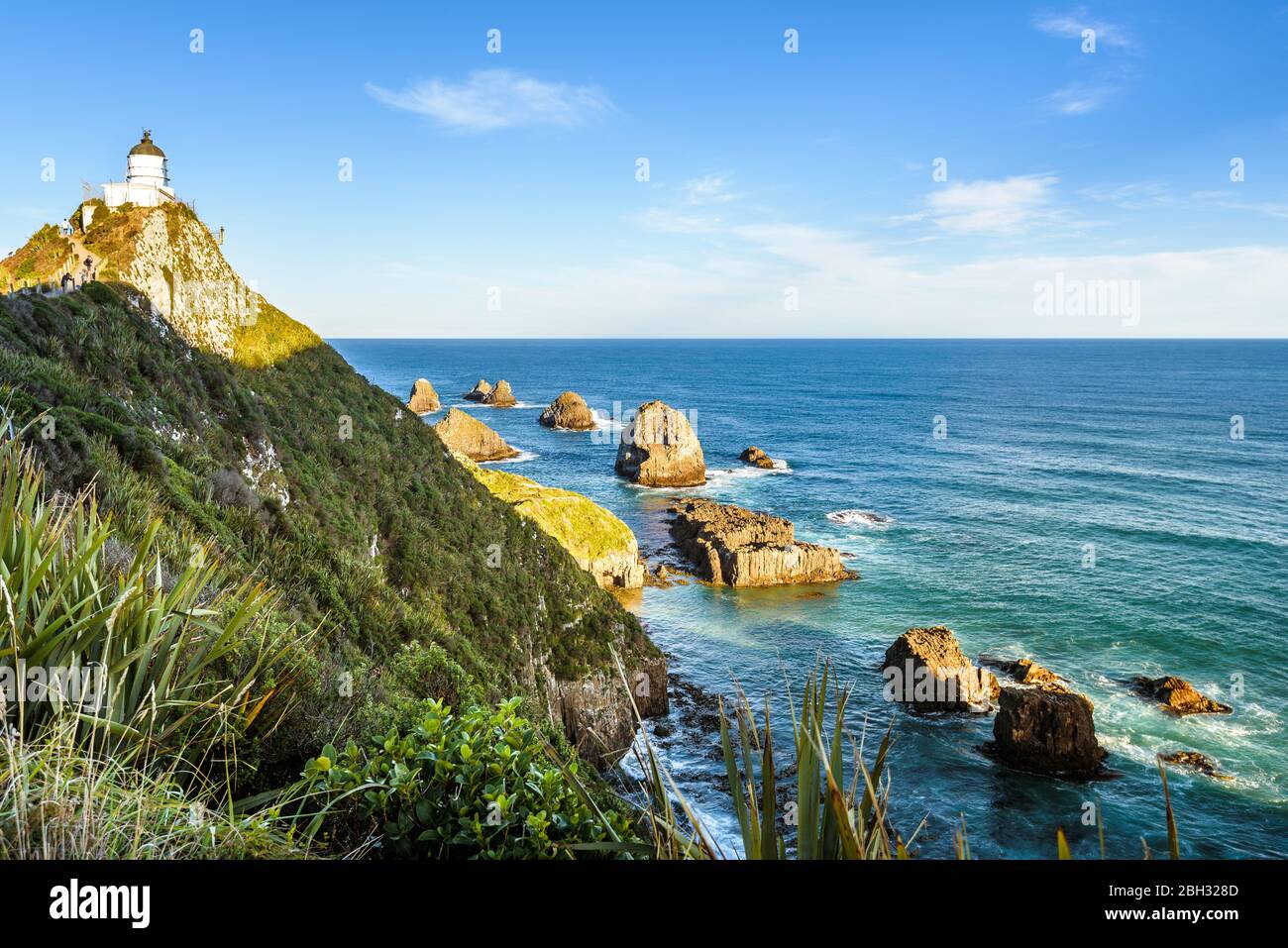 Stunning landscape at Nugget Point, one of the most distinctive spots ...