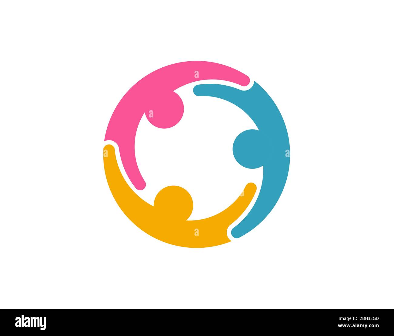Group of people embracing Stock Vector Images - Alamy