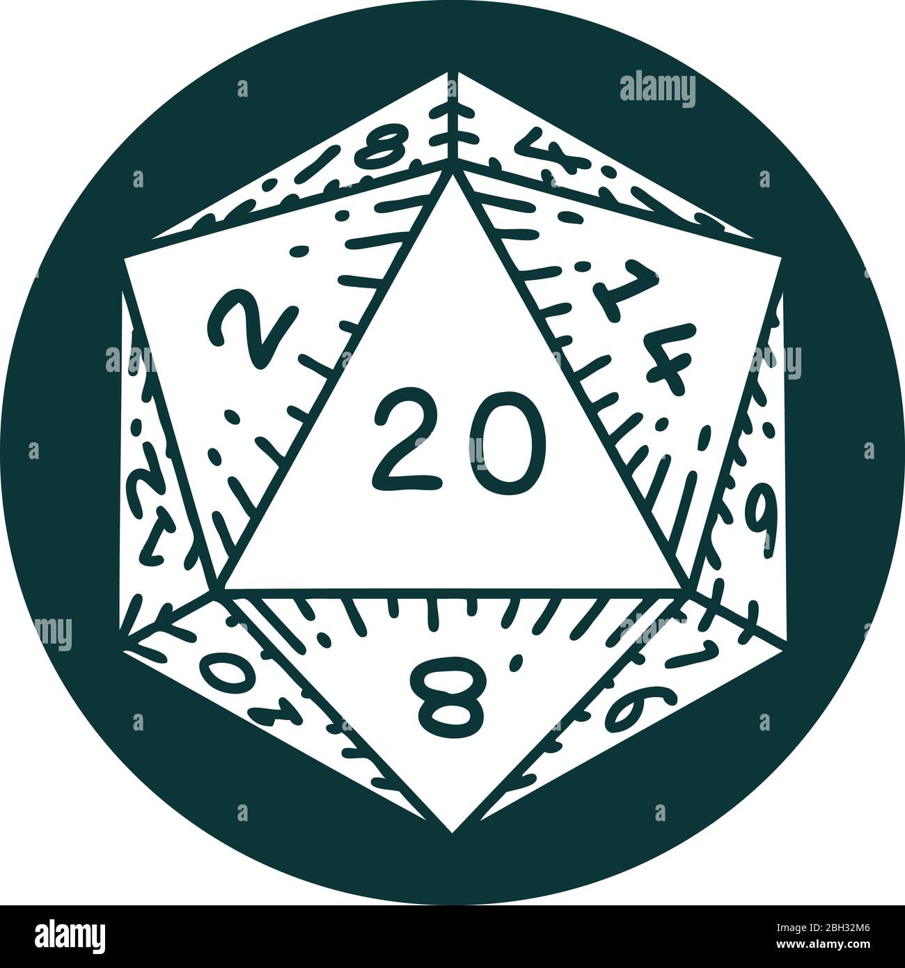Roleplay game dice Stock Vector Images - Alamy