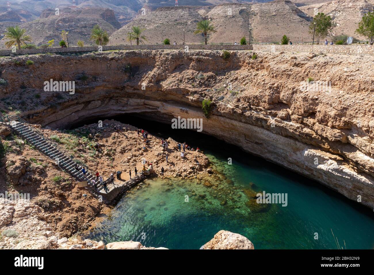 Oman sinkhole swim hi-res stock photography and images - Alamy