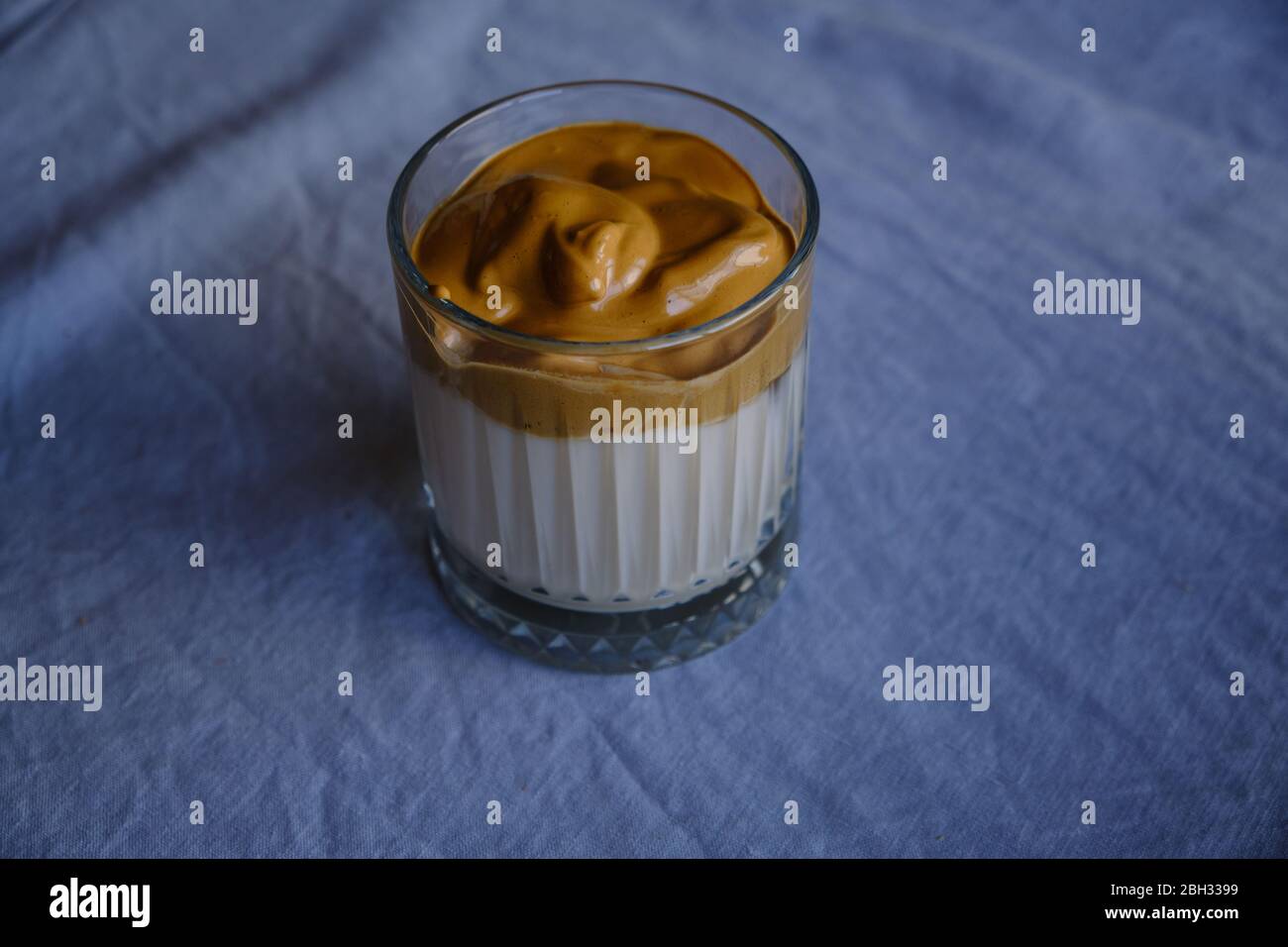 Iced Dalgona Coffee, Whipped Trendy Korean Coffee with Coconut Sugar ...