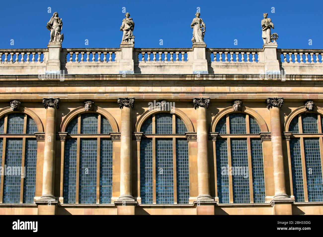 Statues Divinity, Law, Physic (medicine), and Mathematics, by Caius ...