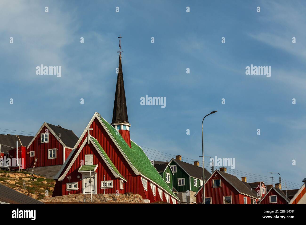 Wooden Church in Upernavik (Greenland Stock Photo - Alamy