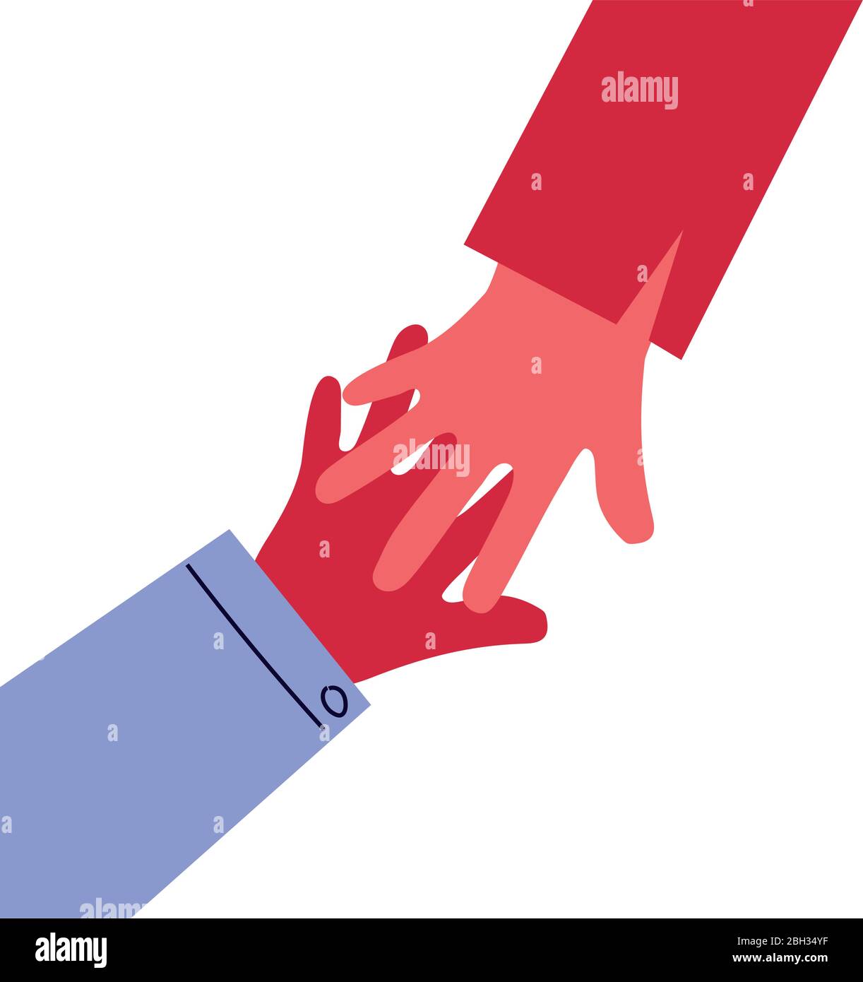 team unity strength and courage vector illustration design Stock Vector ...