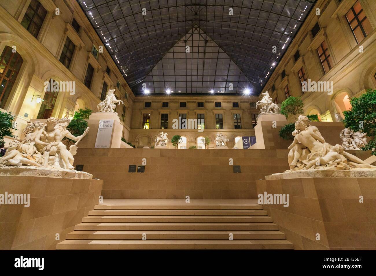 Paris louvre museum cour marly hi-res stock photography and images - Alamy