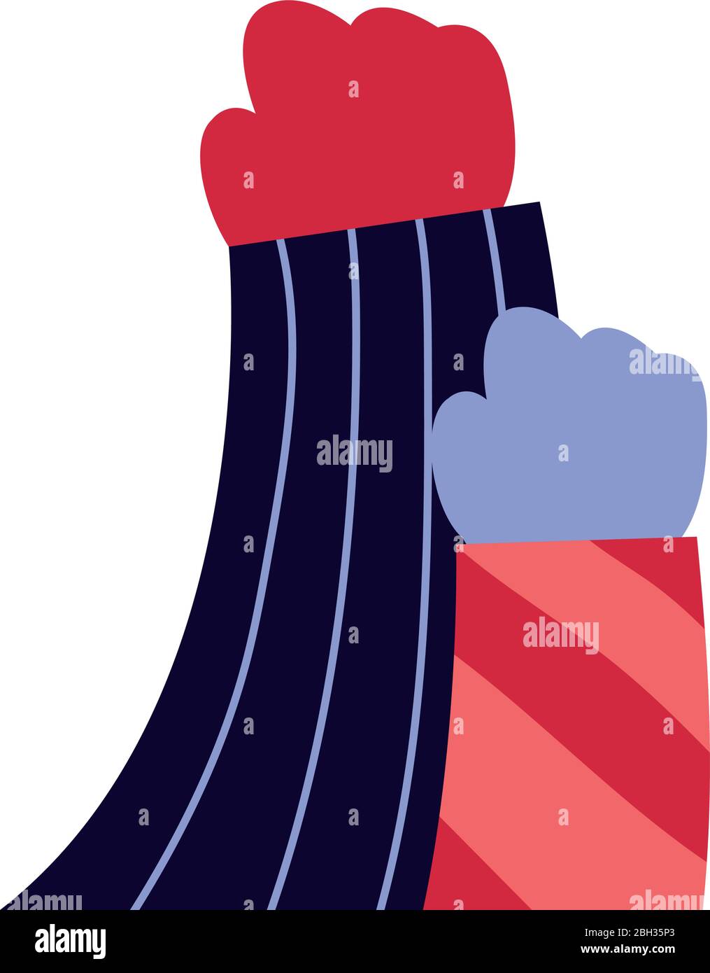 team unity strength and courage vector illustration design Stock Vector ...