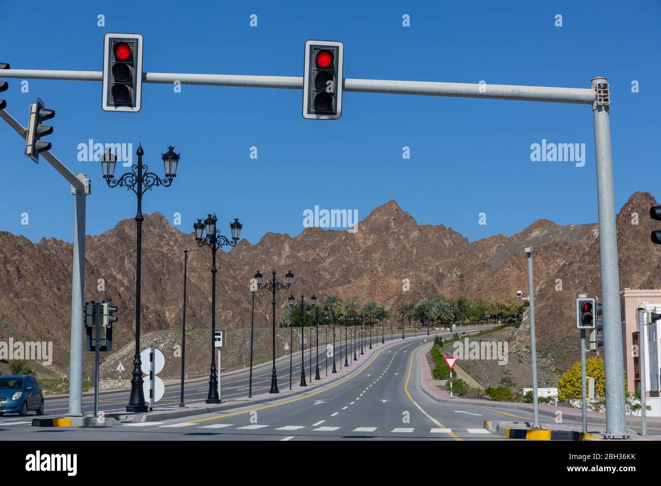 Scenic views of Muscat mountains, Oman Stock Photo - Alamy