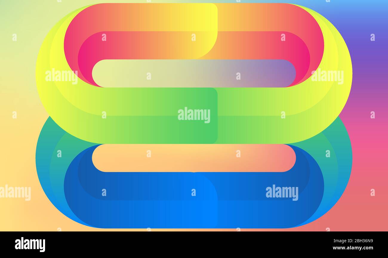 Geometric loop background Cut Out Stock Images & Pictures - Alamy