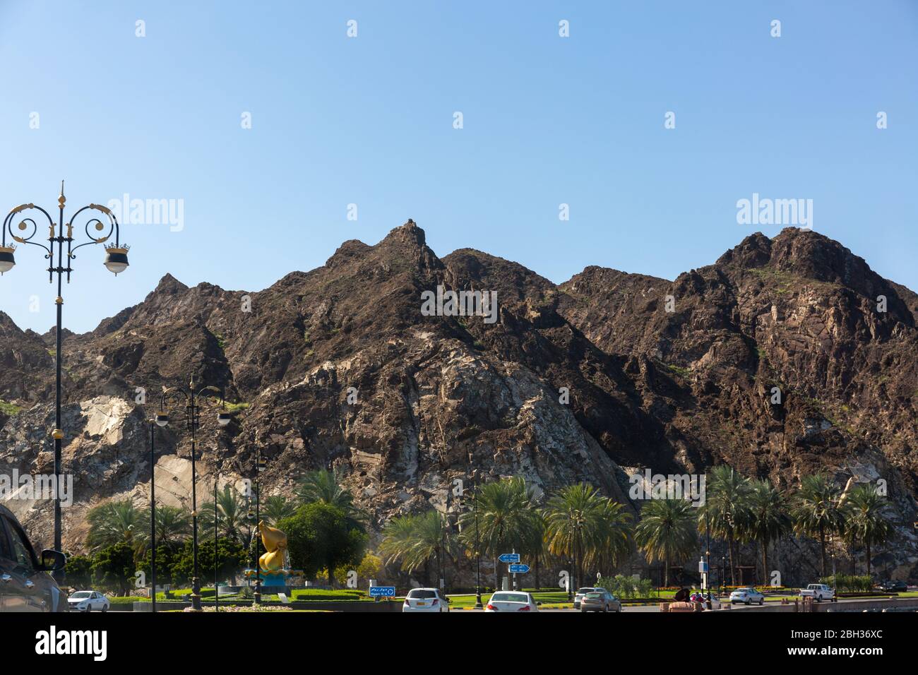 Scenic views of Muscat mountains, Oman Stock Photo - Alamy
