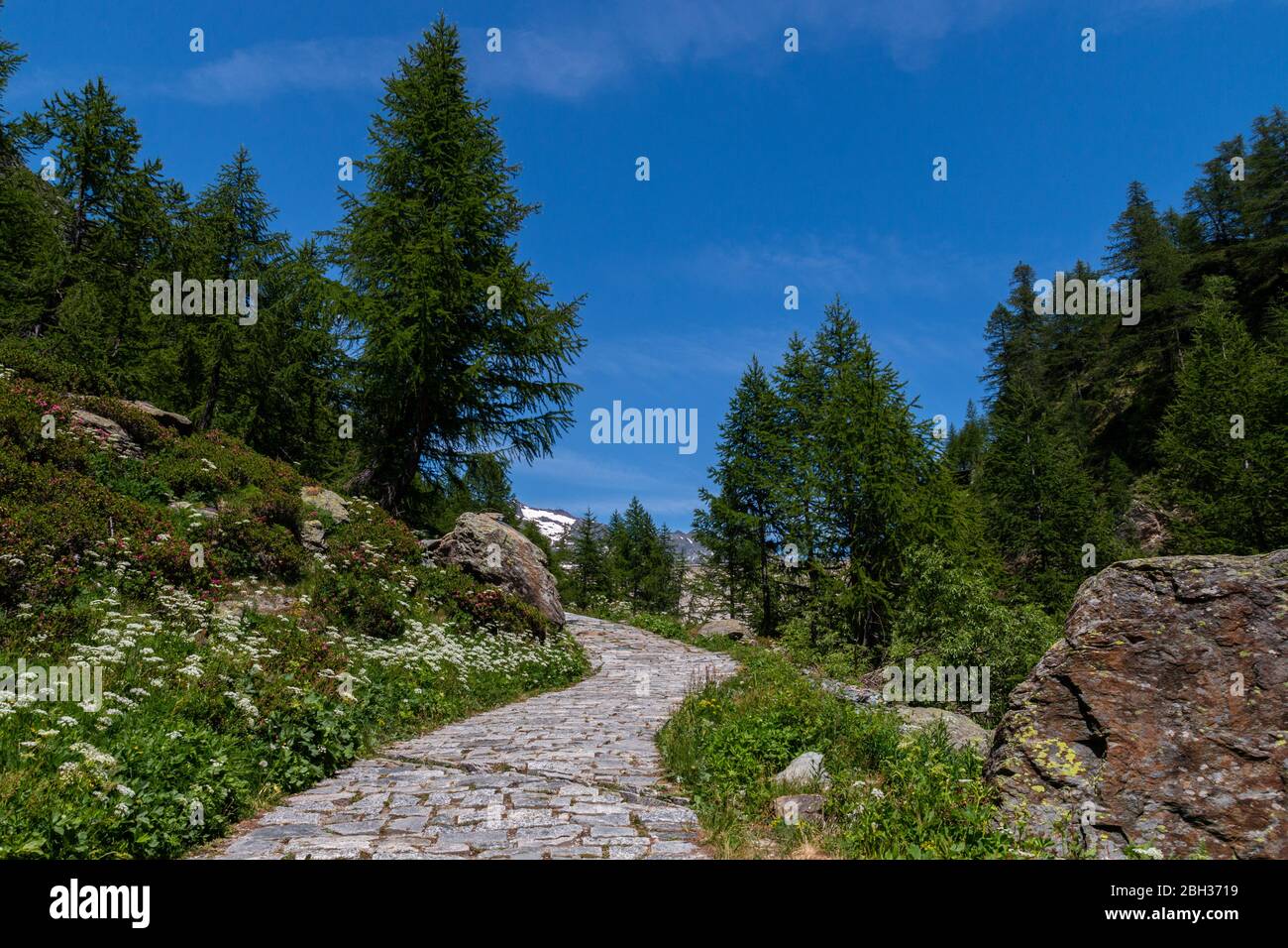 Mountain panoramas at Alpe Devero, Baceno, Lepontine Alps, Ossola ...