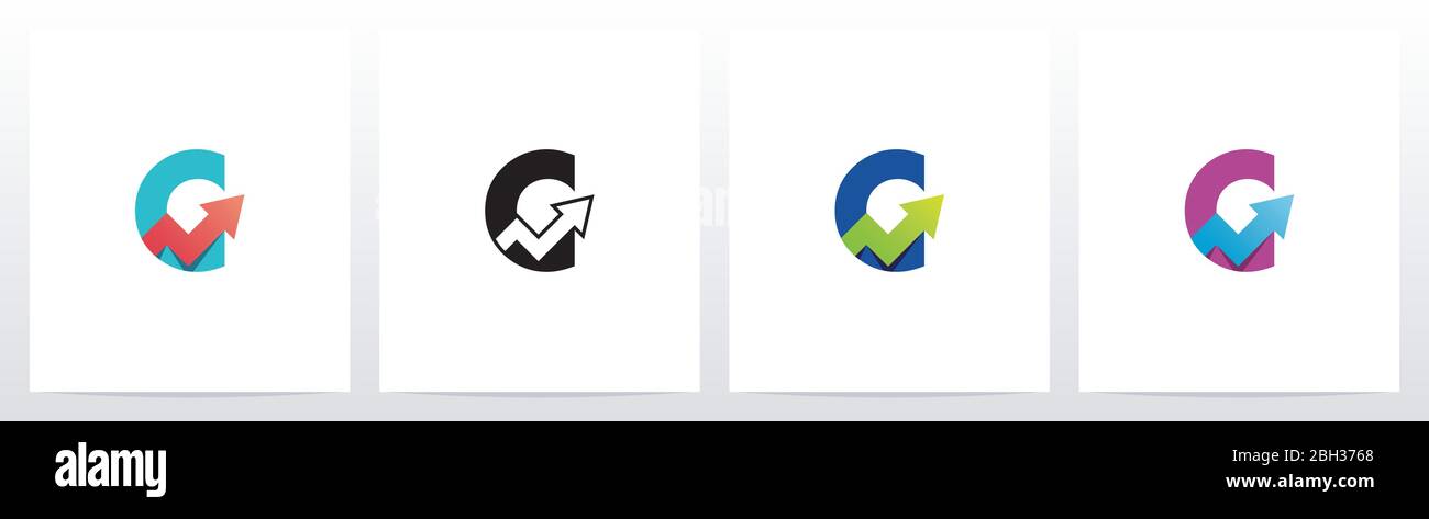 Letter g arrow logo hi-res stock photography and images - Alamy