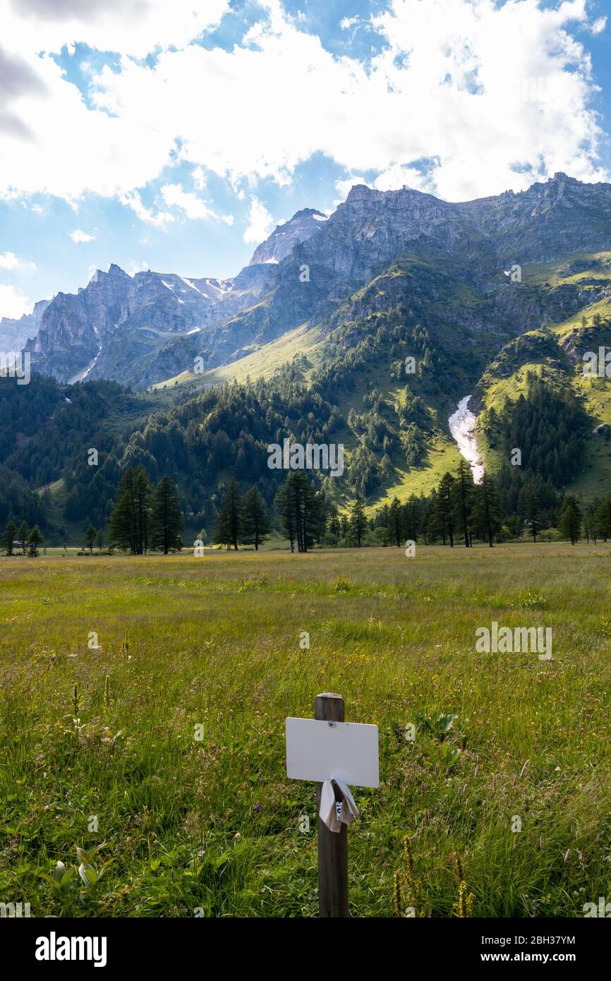 Mountain panoramas at Alpe Devero, Baceno, Lepontine Alps, Ossola ...