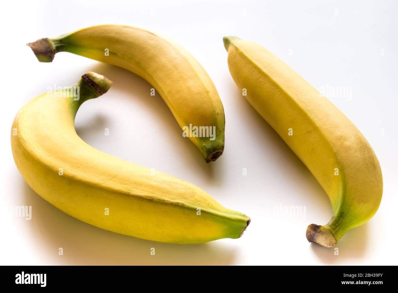 Cavendish banana Isolated on white background Stock Photo - Alamy