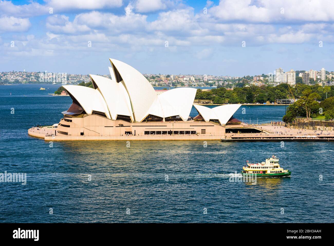 Sydney harbor bridge opera house aerial hi-res stock photography and ...
