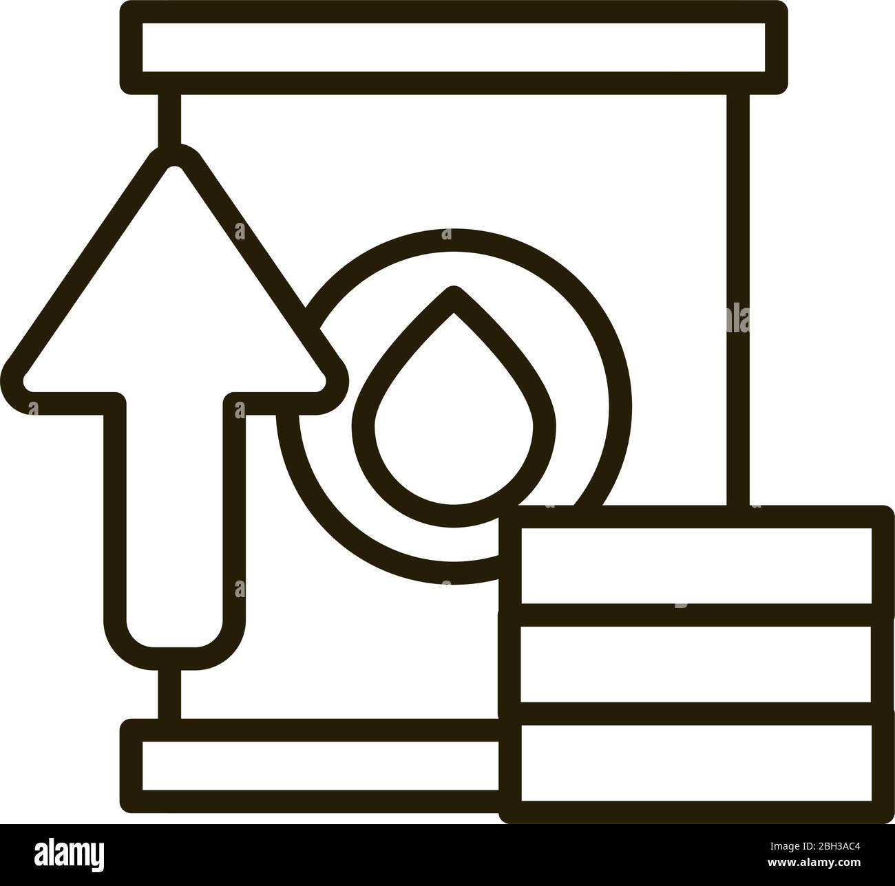 oil barrel coins money increase business financial investing vector ...