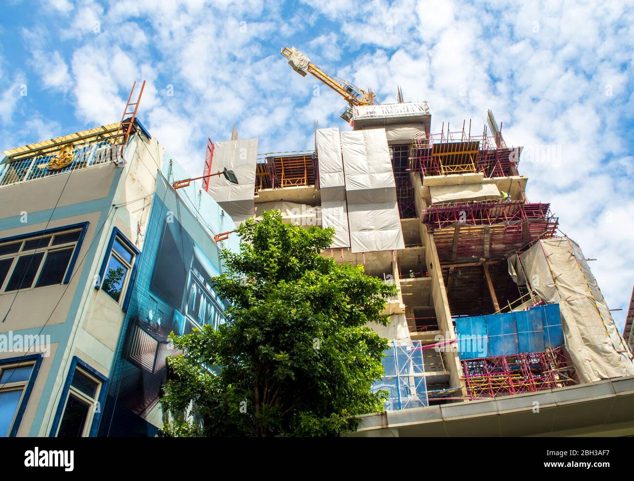 The hight building under construction Stock Photo - Alamy