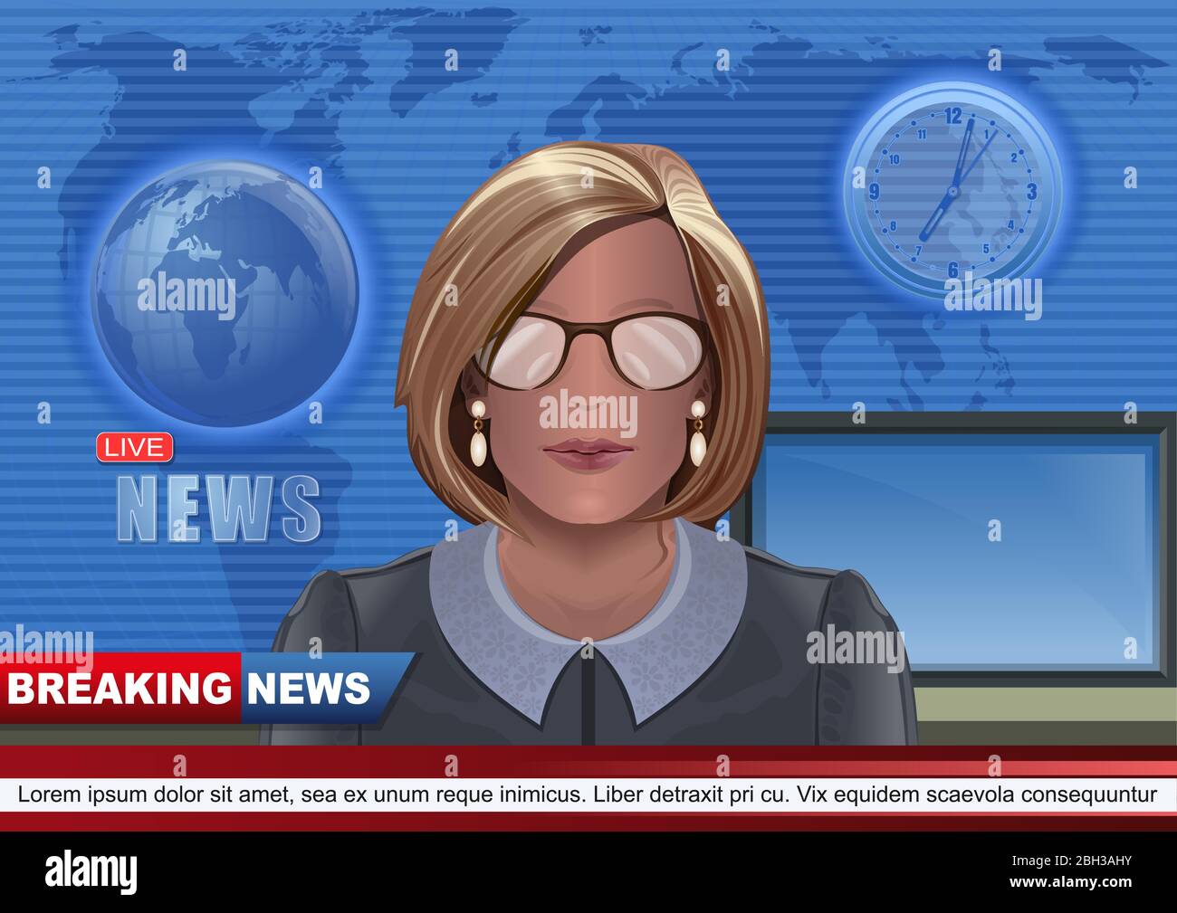 News background Stock Vector Images - Alamy