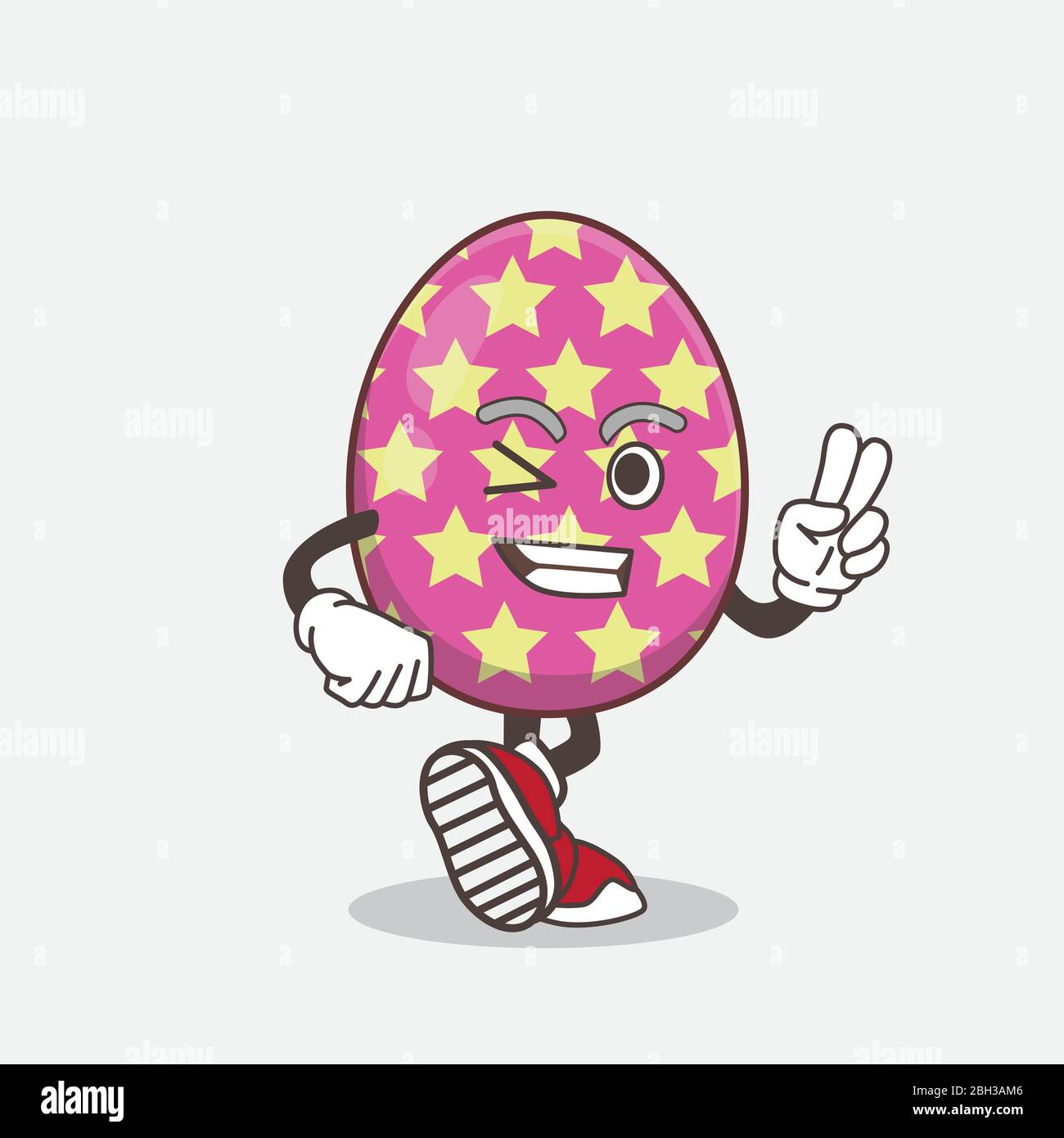Illustration of Easter Egg Mascot Vector Character with Pose Stock ...
