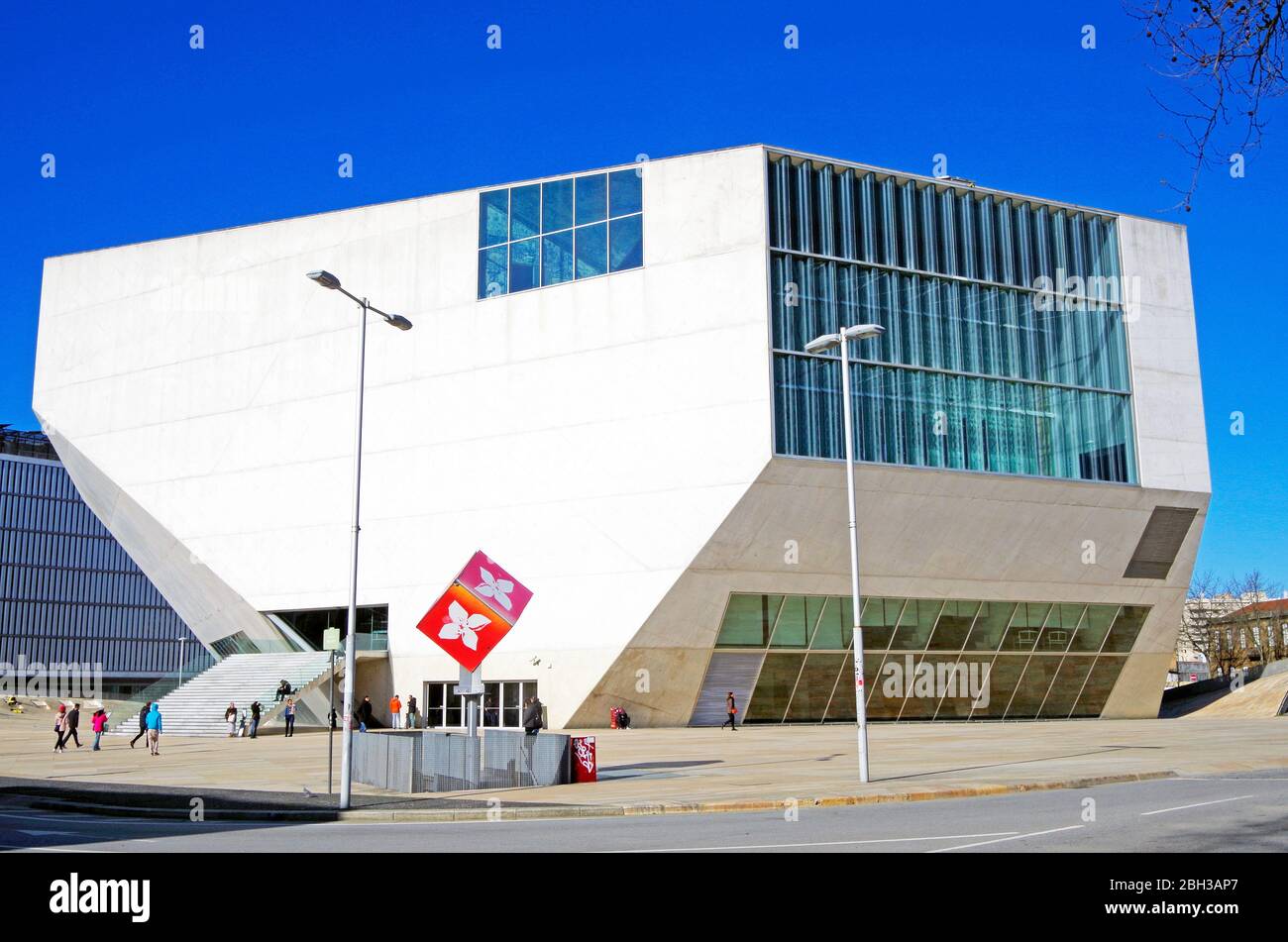 The Casa da Musica, concert hall in Porto, Portugal. Designed by Rem ...