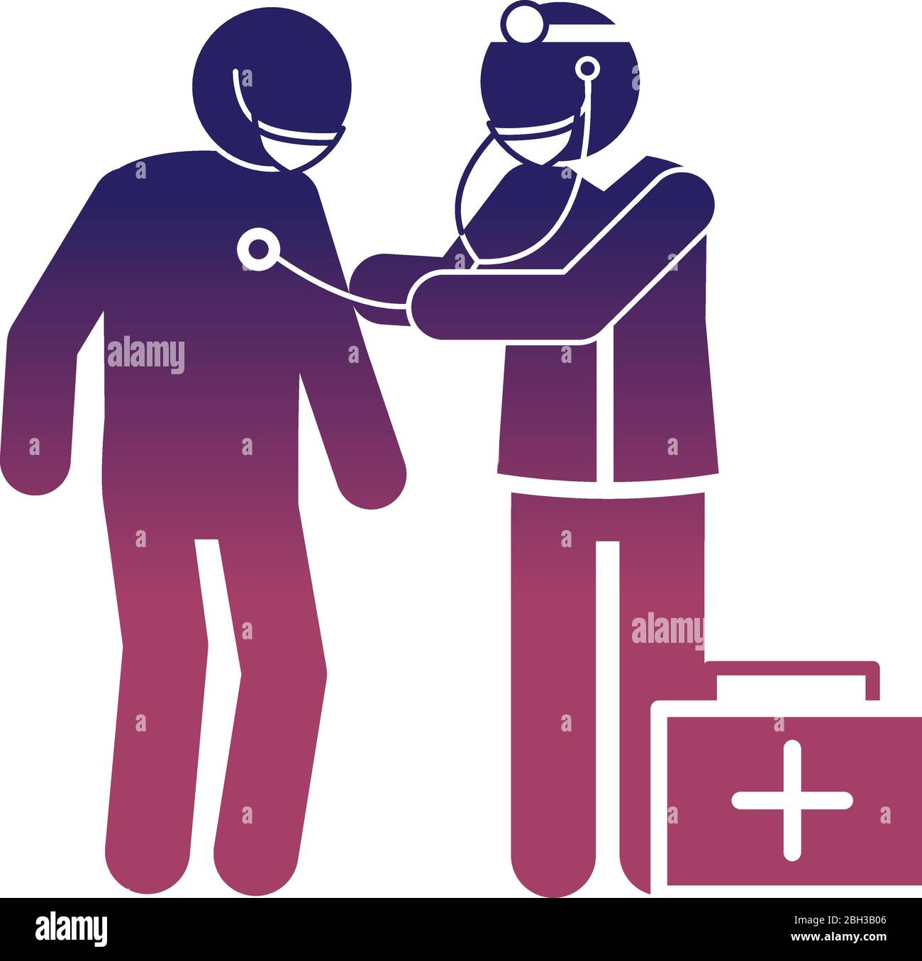 coronavirus covid 19, doctor and patient diagnosis consultation, health ...