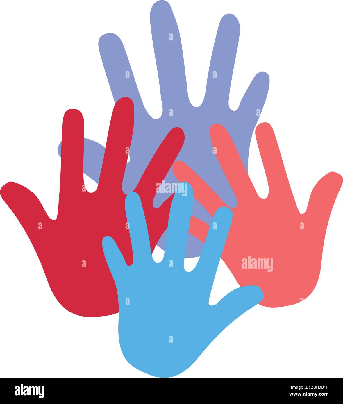 team unity strength and courage vector illustration design Stock Vector ...
