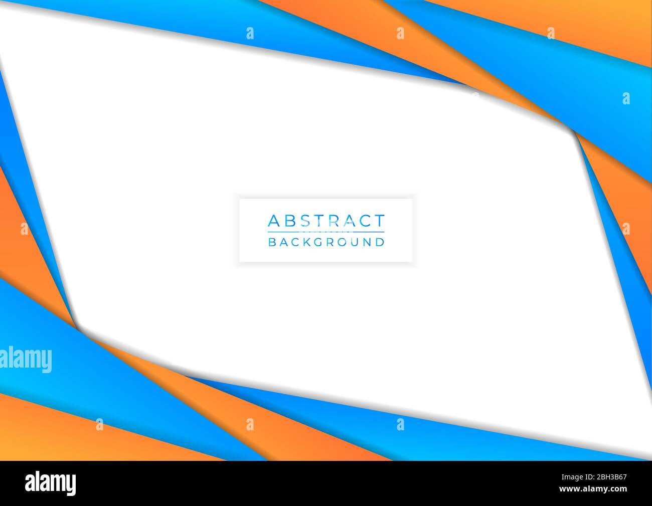 Abstact colorful background overlap shape cyan and yellow bright ...