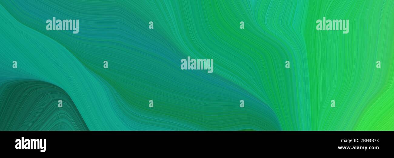 modern curvy waves background design with dark cyan, teal and medium ...