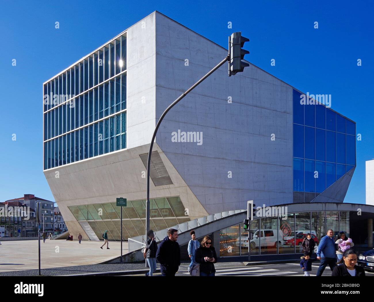 The Casa da Musica, concert hall in Porto, Portugal. Designed by Rem ...