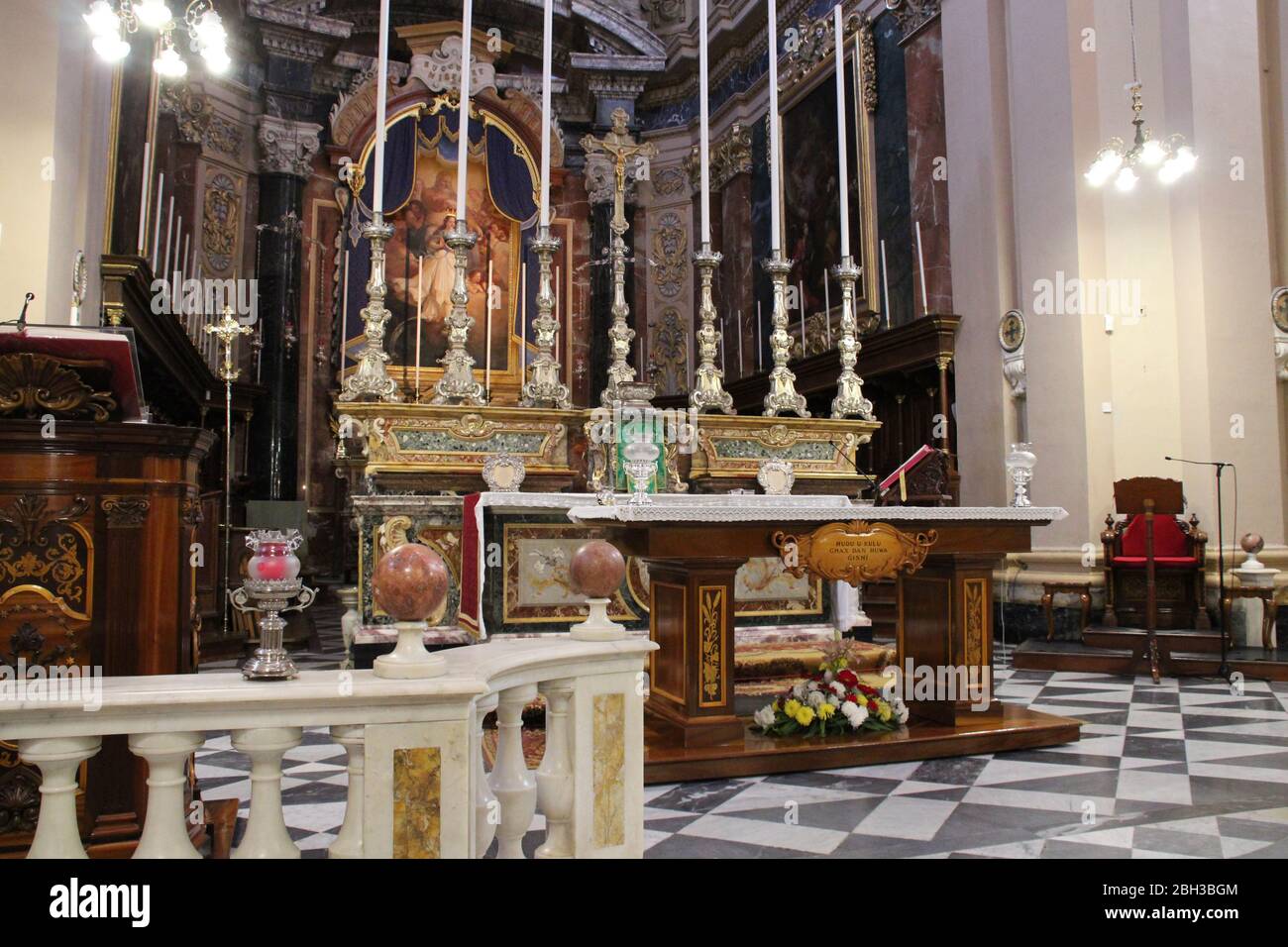 baroque church (our lady of immaculate conception) in bormla (malta ...