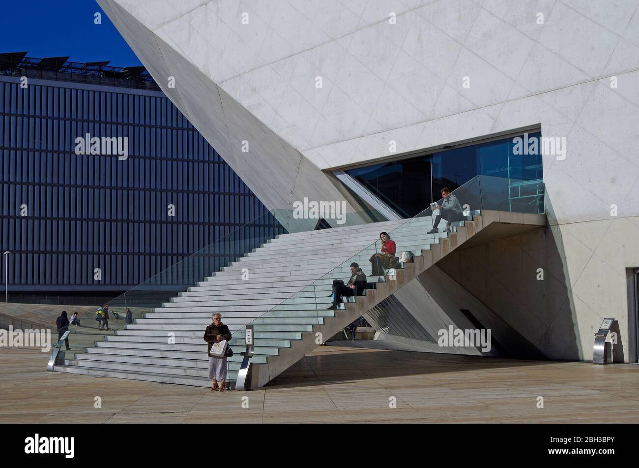 The Casa da Musica, concert hall in Porto, Portugal. Designed by Rem ...