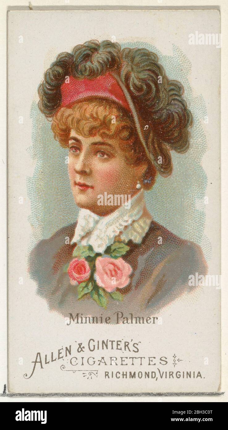 Minnie Palmer, from World's Beauties, Series 1 (N26) for Allen & Ginter ...