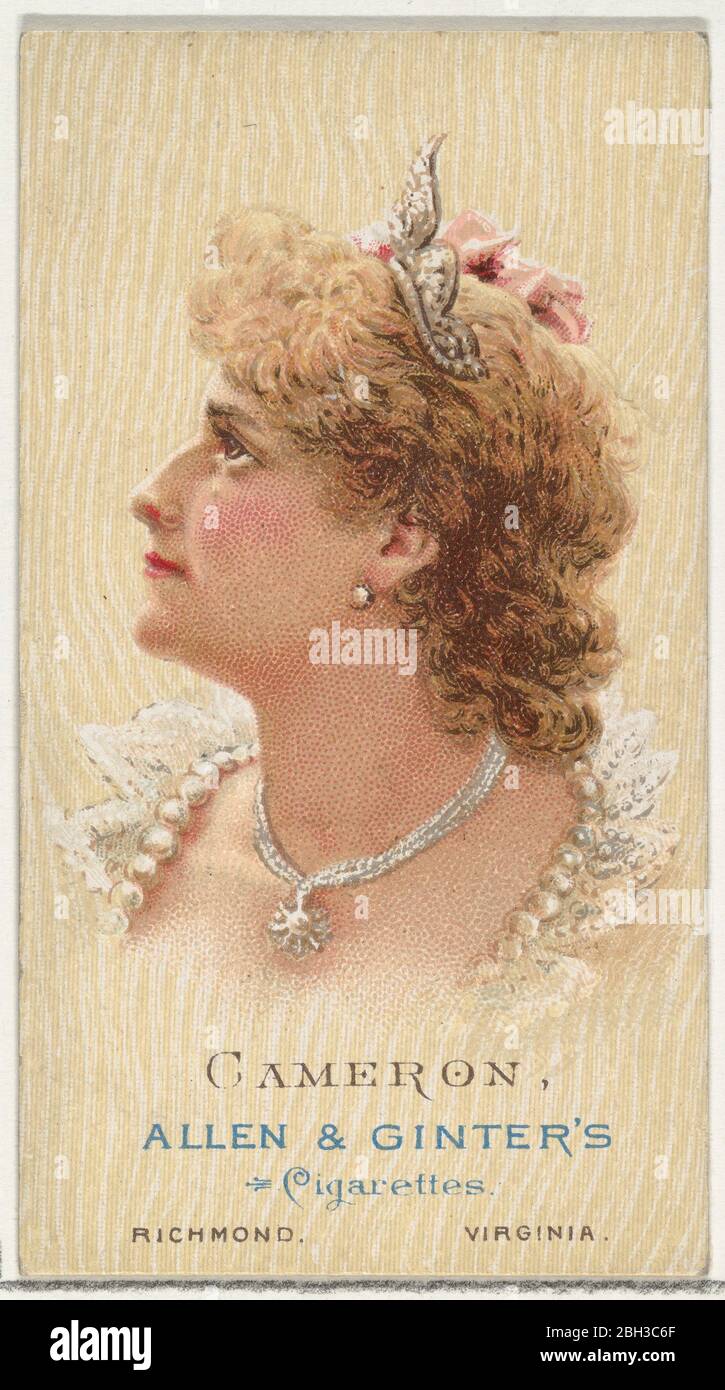 Cameron, from World's Beauties, Series 2 (N27) for Allen & Ginter ...